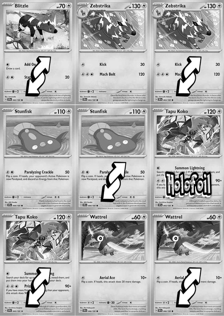 Pokémon TCG 5-in-1 Binder Pages Scarlet and Violet SV8 Surging Sparks ...