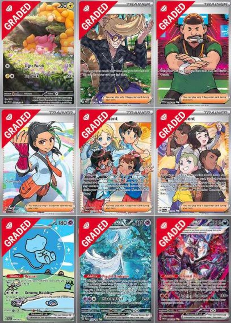 Pokémon TCG 5-in-1 Binder Pages Scarlet and Violet PV4.5 Paldean Fates ...