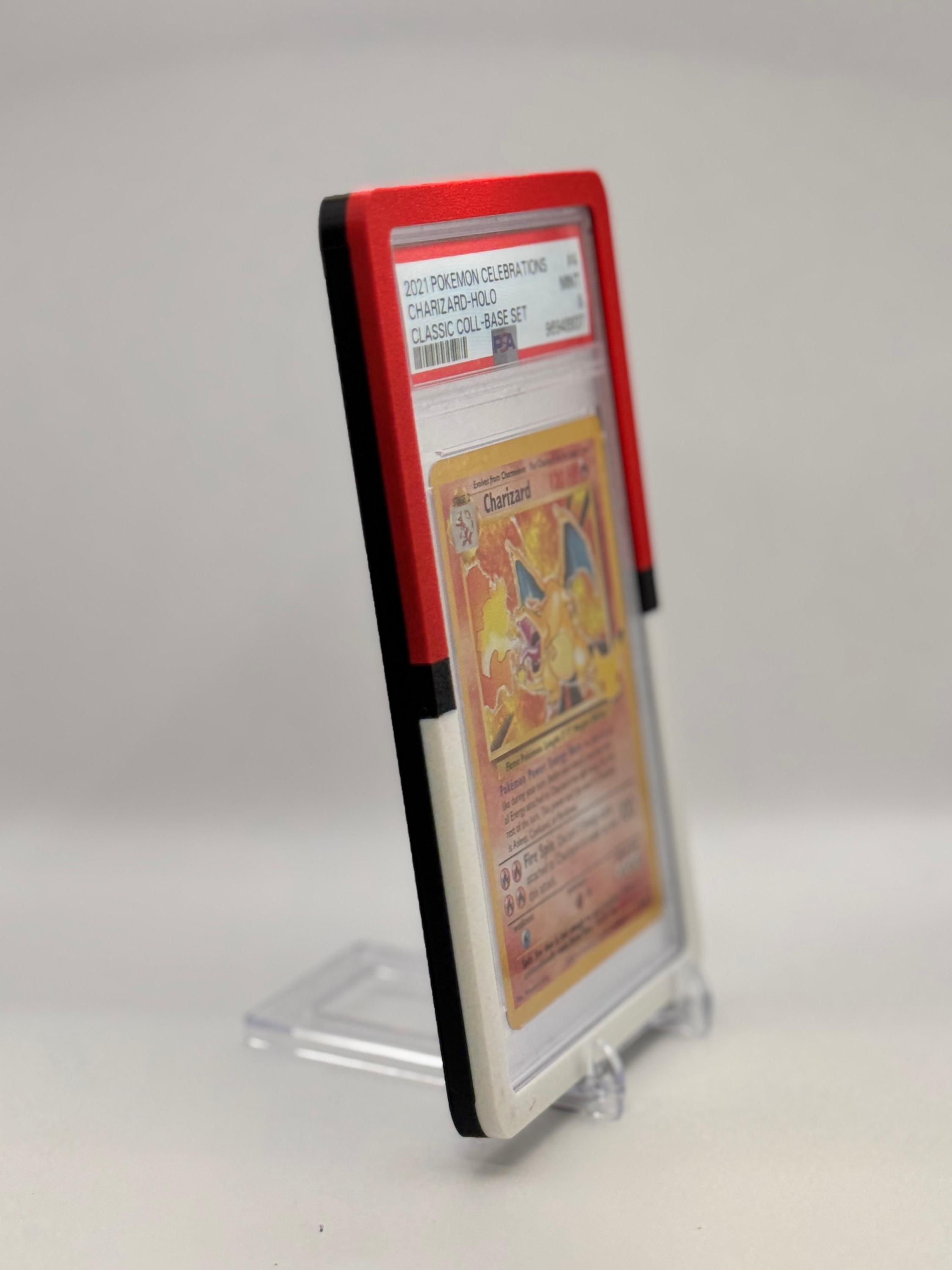 3D Printed Pokéball PSA Card Bumper • Pokémon PSA Slab Protector ...
