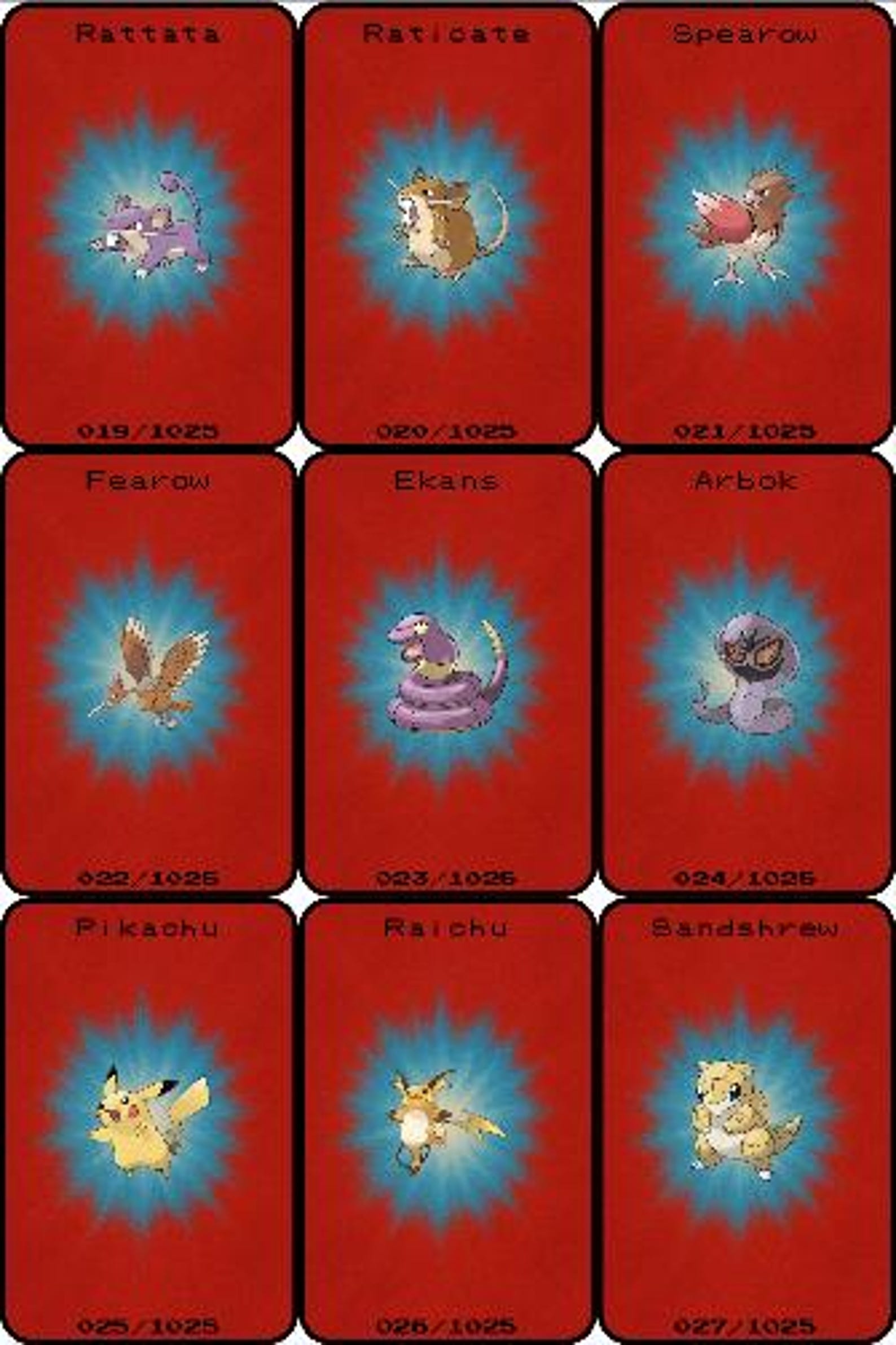 Printable Pokémon Pokédex Binder Placeholder Set (#1–1025) | Instant ...