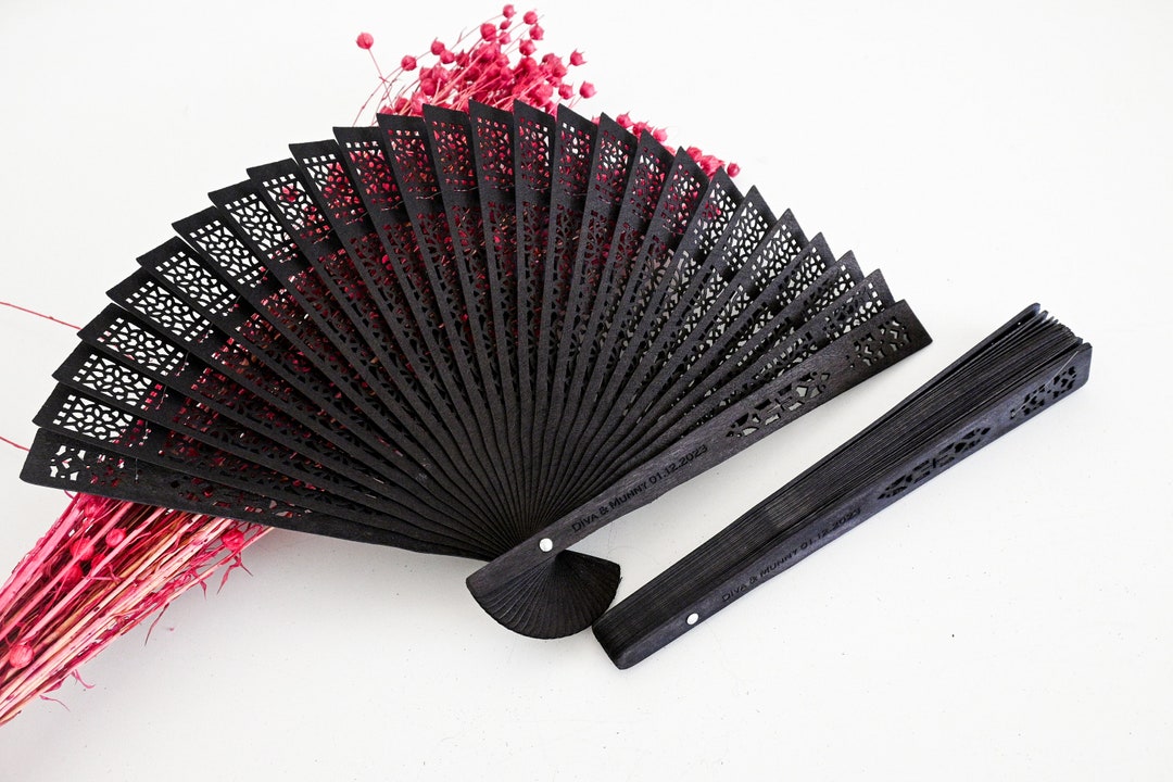 25 PCS Party Favor Hand Fans, Unique Wedding Favors, Rustic Hand Fan ...