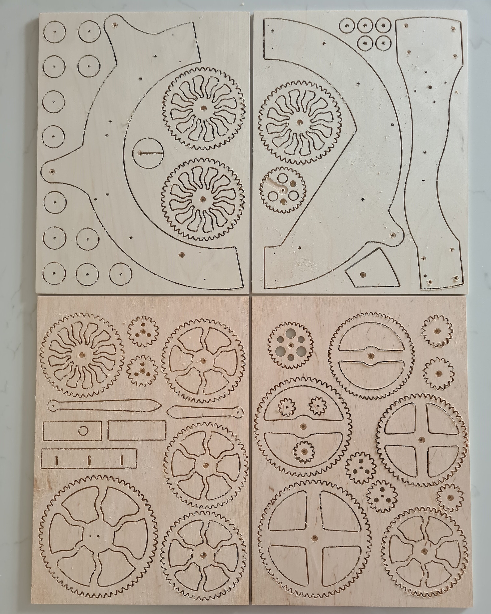 Geargazer Electro-mechanical DIY Wooden Geared Clock Craft Kit - Build ...