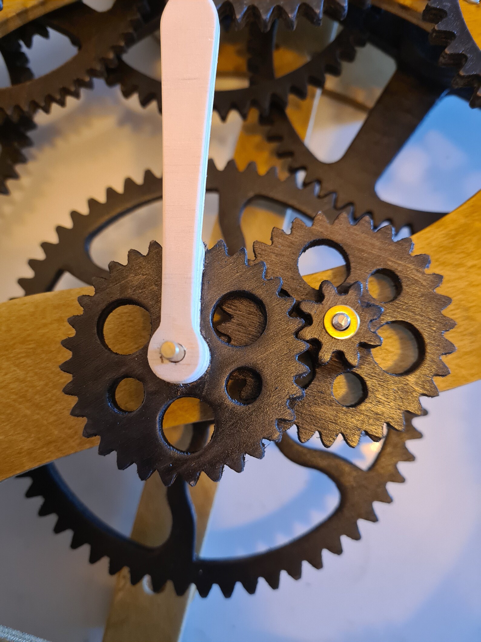 Geargazer DIY Electro-wooden Gear Clock Kit – Mechanical Moving Gears ...