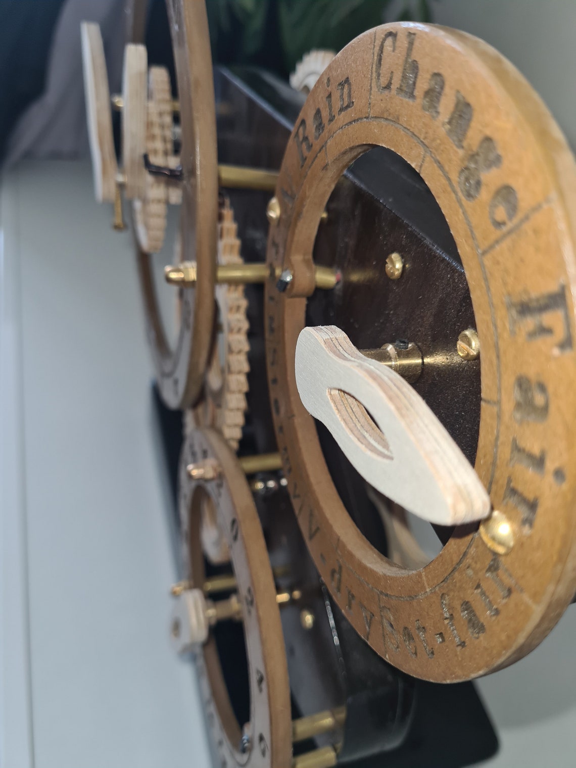 The Elemental Electro-mechanical Barometer Clock - Etsy