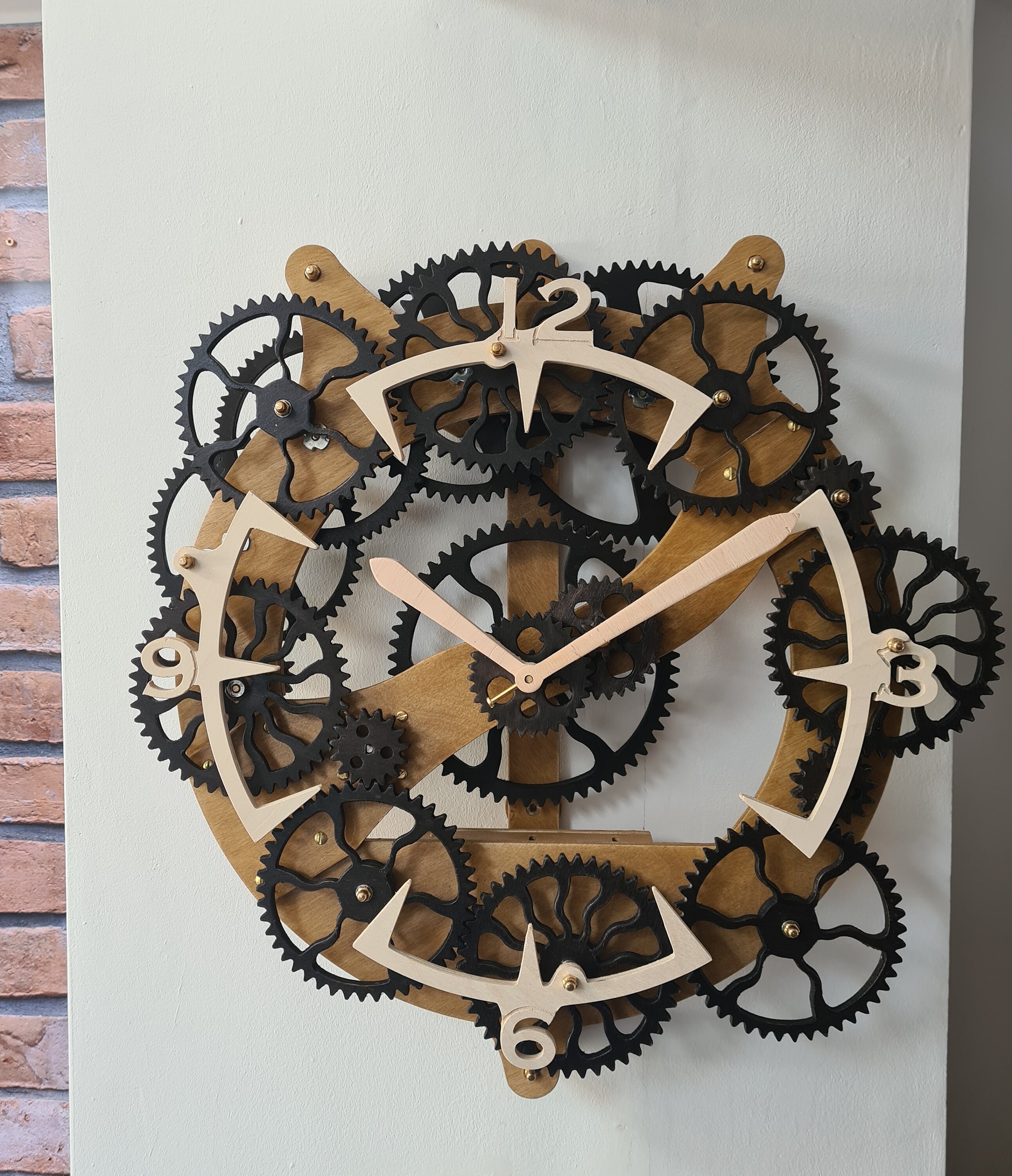 Geargazer Electro-mechanical DIY Wooden Geared Clock Craft Kit - Build ...