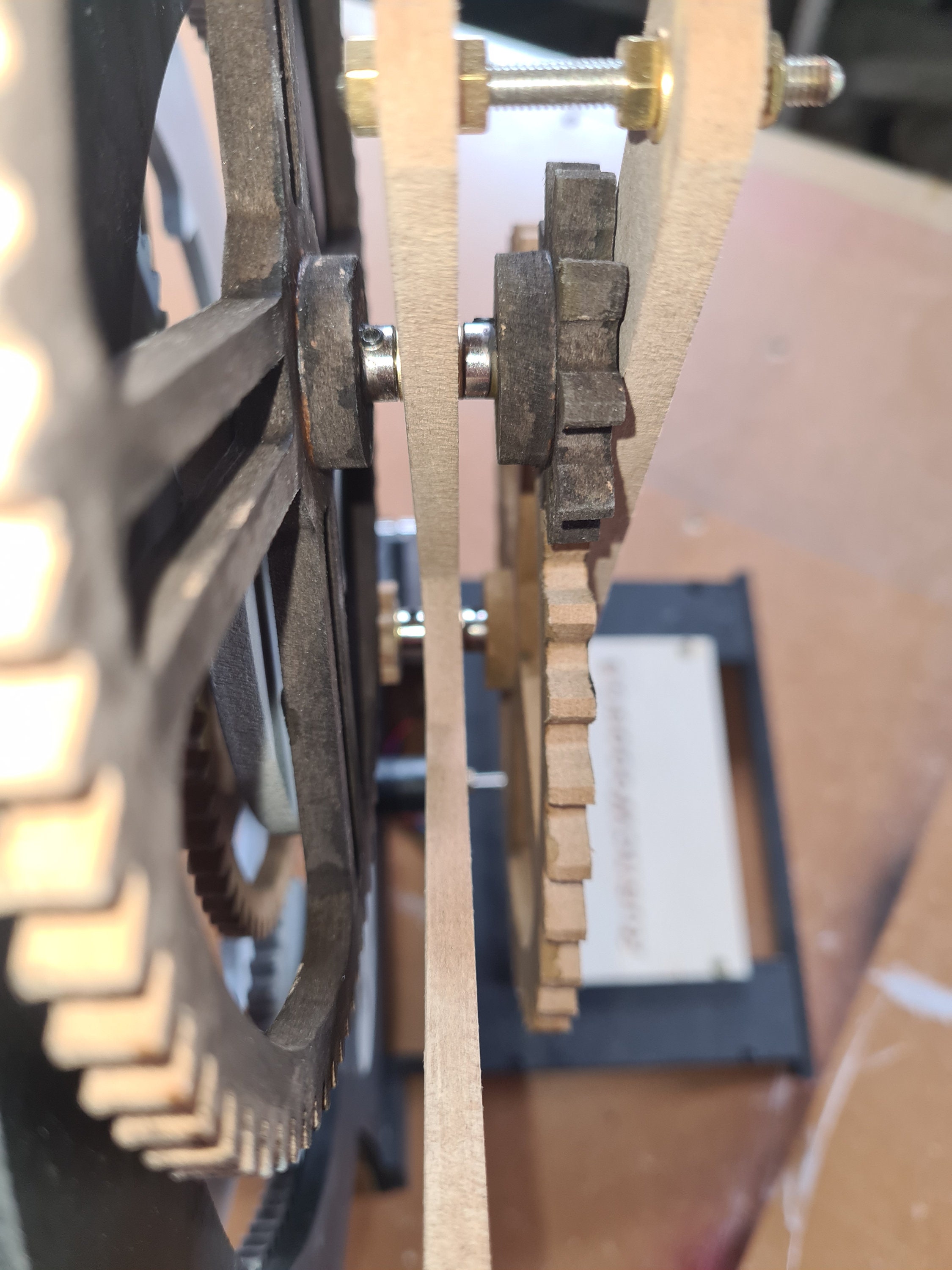 The Orbiter Electro-mechanical Wooden Planetary Geared Clock - DIY Kit ...