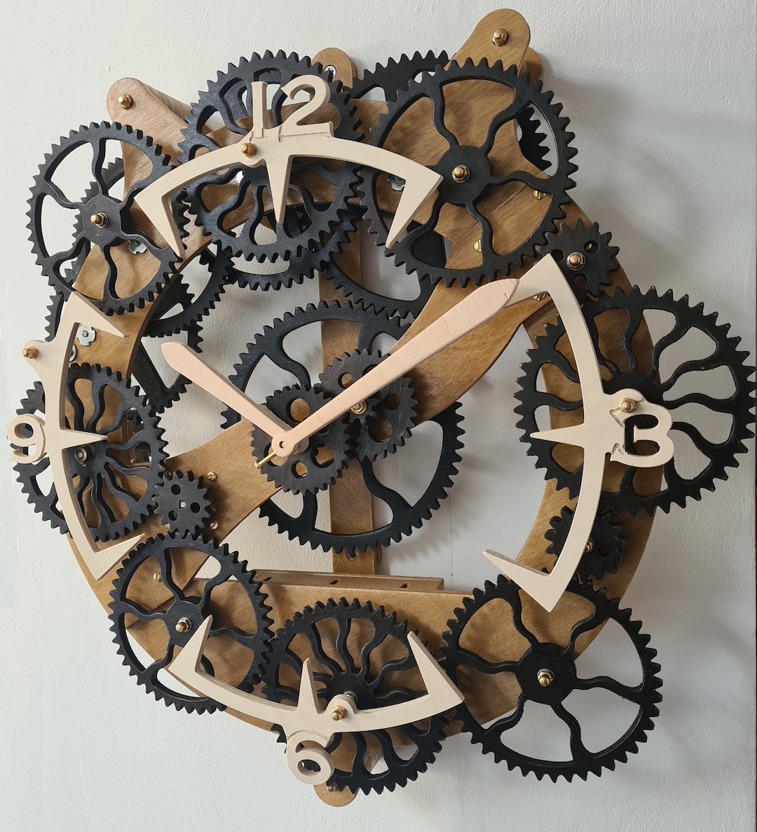 Geargazer Electro-mechanical DIY Wooden Geared Clock Craft Kit - Build ...