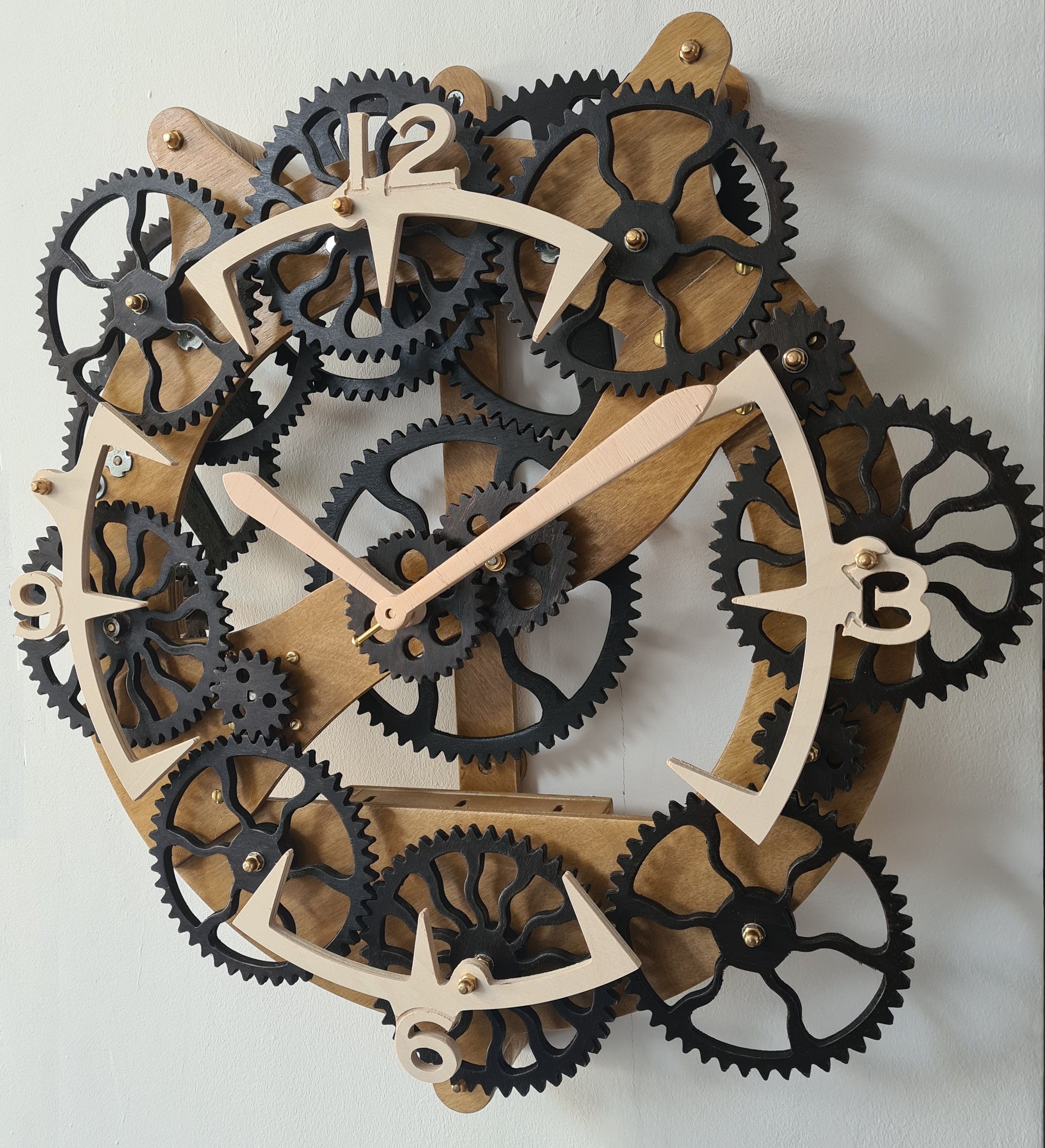Geargazer Electro-mechanical DIY Wooden Geared Clock Craft Kit - Build ...