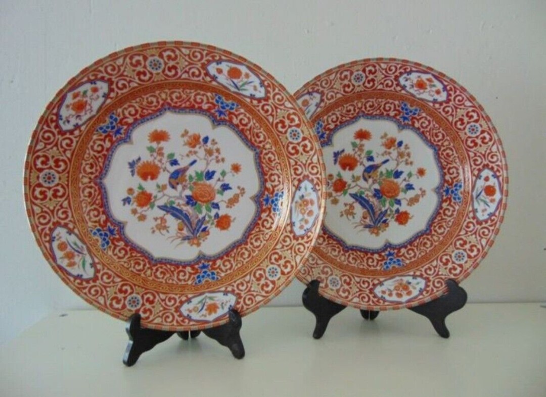 Vintage AK Kaiser Chinese Porcelain Floral Ming Plates - Etsy
