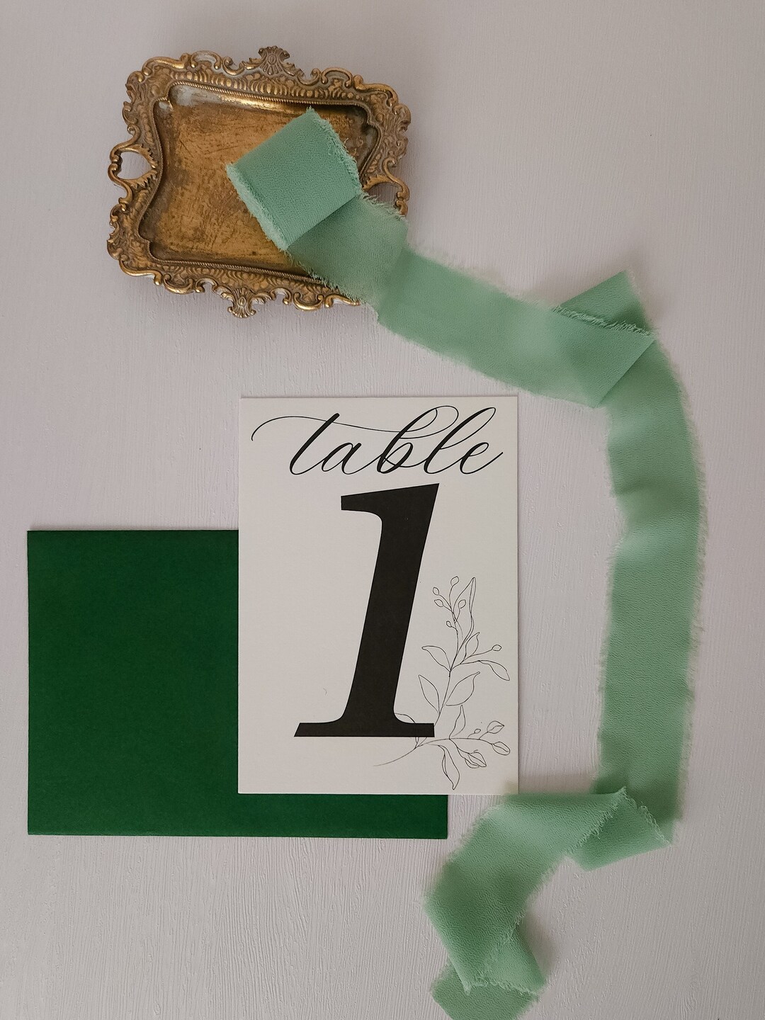 Garden Theme Table Number, Garden Leafy Design, Wedding Table Number ...
