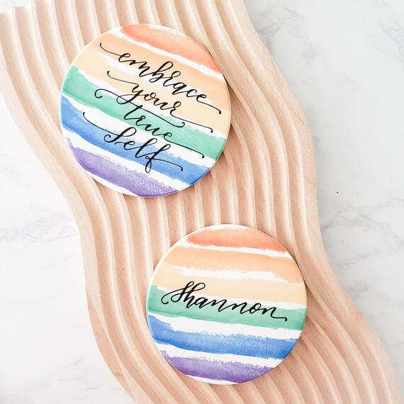 Office Desk Art Rainbow Cute Desk Accessories Motivational - Etsy