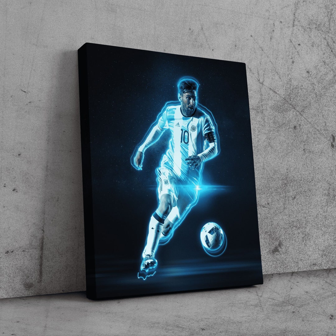 Lionel Messi Wall Art Lionel Messi Canvas Art With Floater - Etsy
