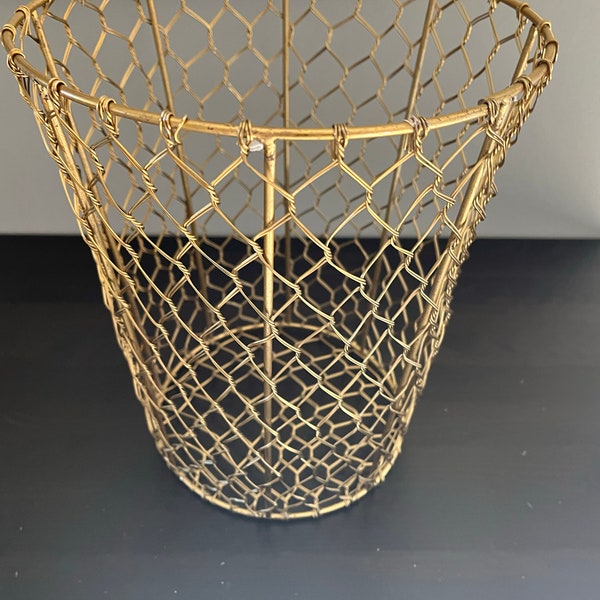 Metal Waste Basket - Etsy