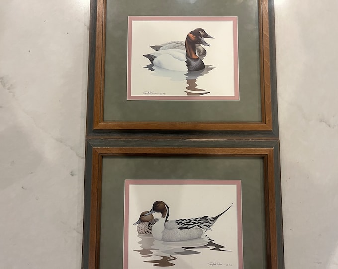 Pair of 1980 Richard Sloan Duck Prints for the Duck Hunters Cabin - Etsy
