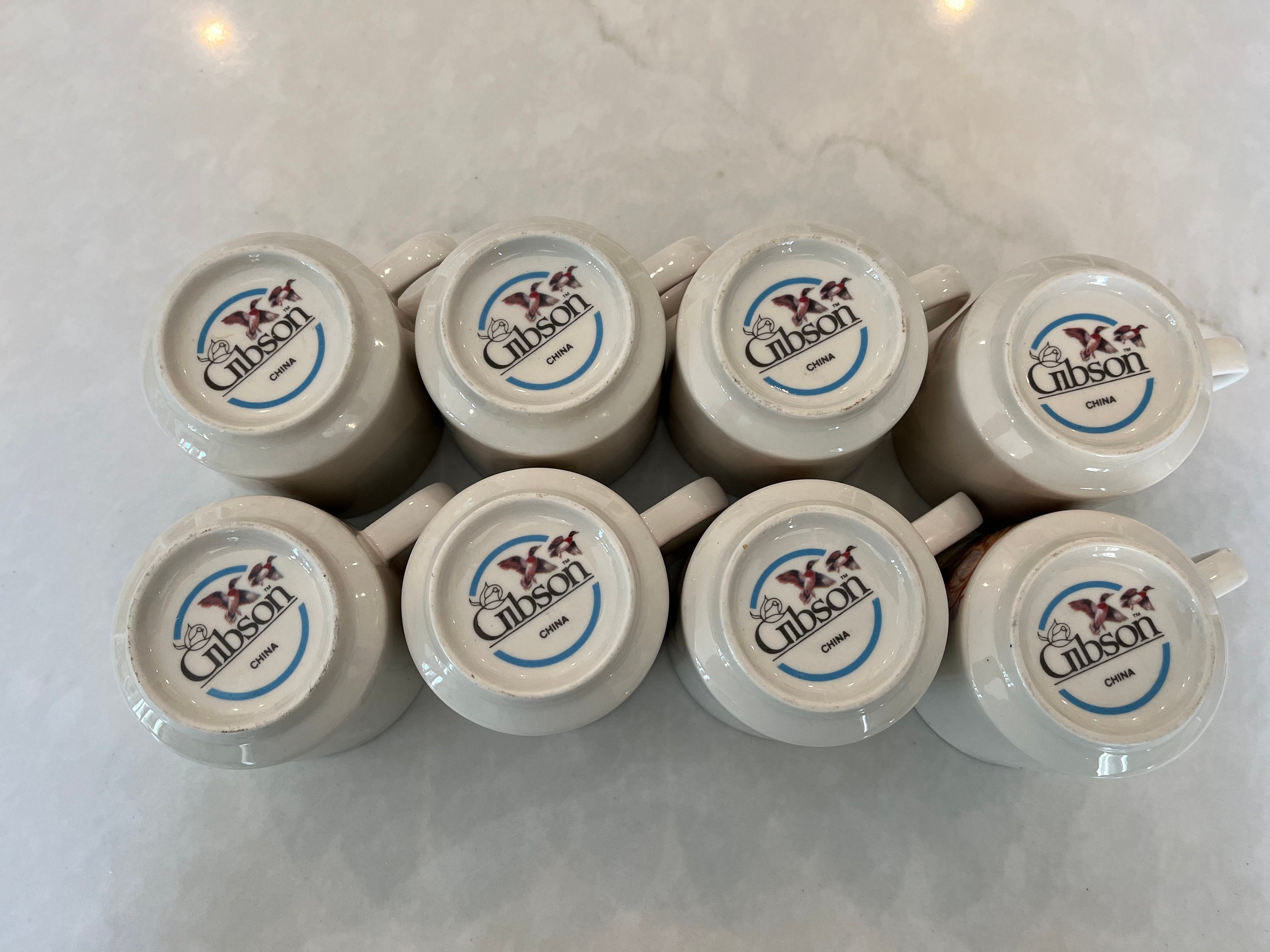 Vintage Set of 8 Gibson Duck Cups - Etsy