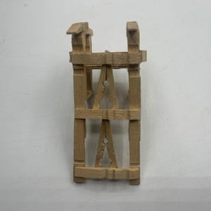 Vintage Tramp Folk Art All Wood Clothespin Doll Rocking Chair - Etsy