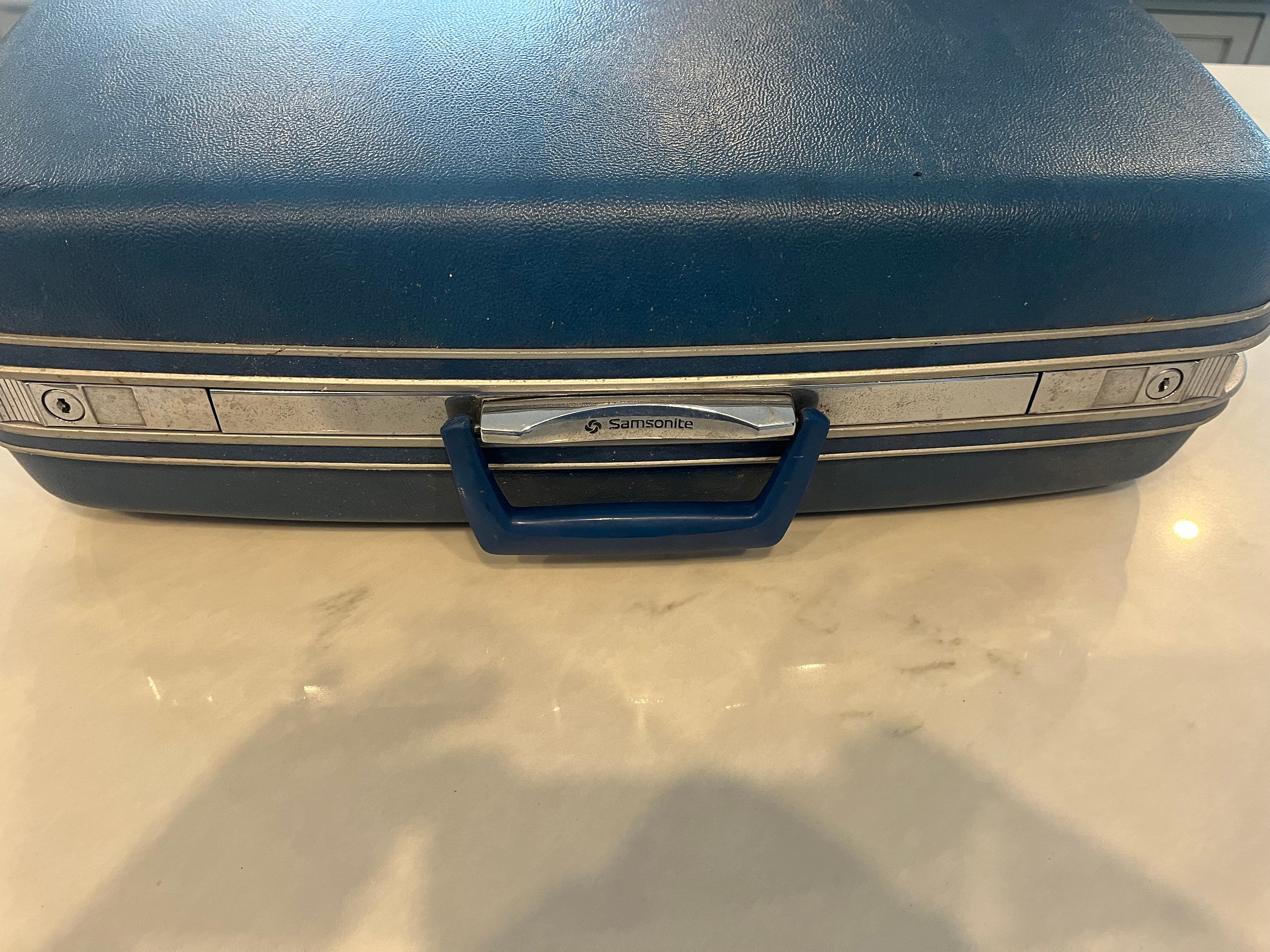 Vintage Samsonite Silhouette Blue Hard Case - Etsy