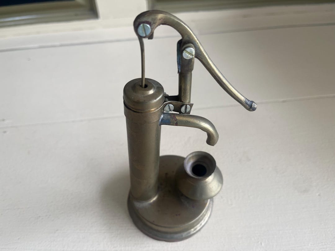 Vintage Miniature Brass Hand Pump - Etsy