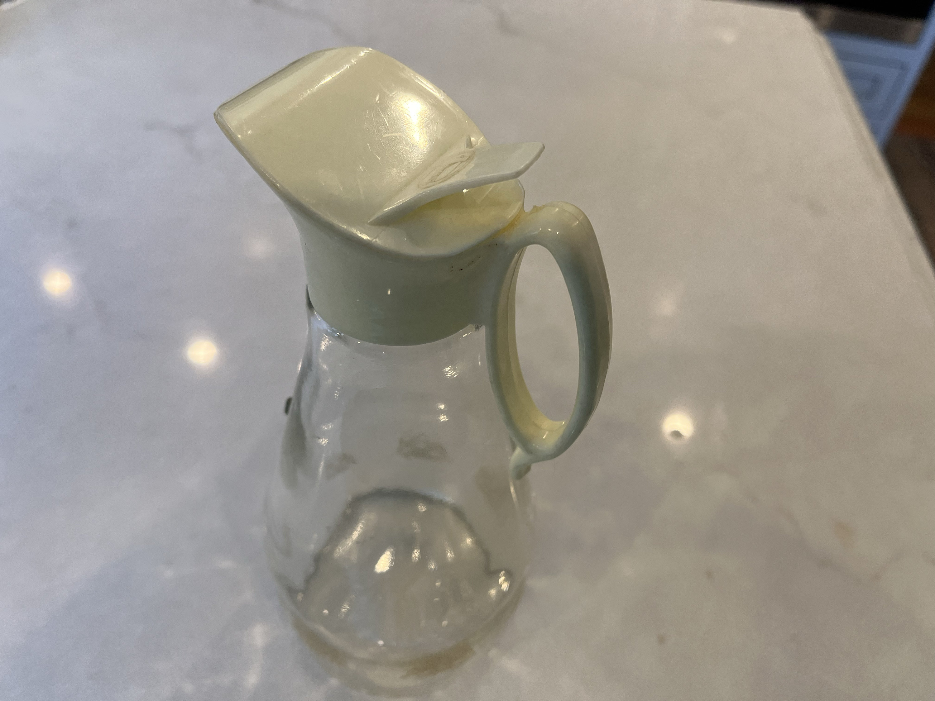 Vintage Log Cabin Syrup Glass Dispenser - Etsy