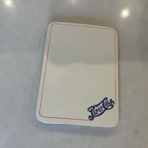Vintage Pepsi Cola Advertising Tin With Note Pad Inside - Etsy