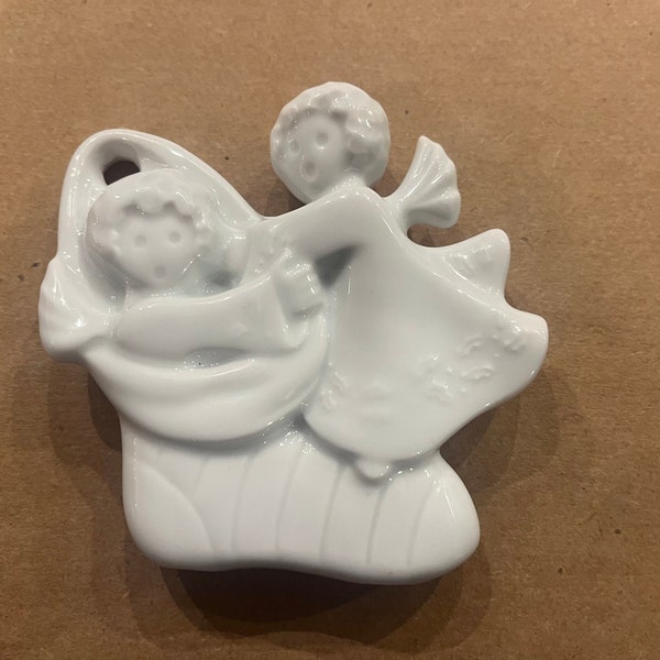French Porcelain Angel - Etsy