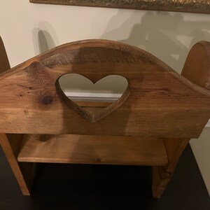 Vintage Large Wooden Doll Bench - Etsy