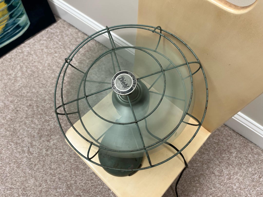 Antique Diehl Running Metal Fan - Etsy