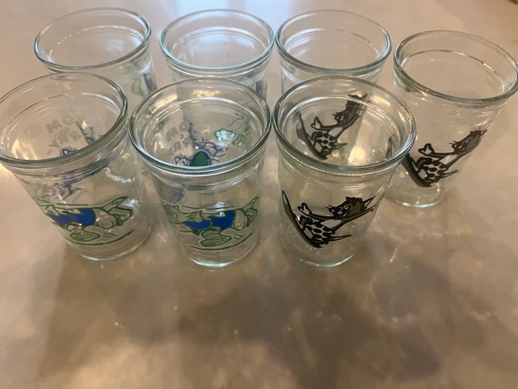 Vintage 90's Tom and Jerry Juice Glasses - Etsy