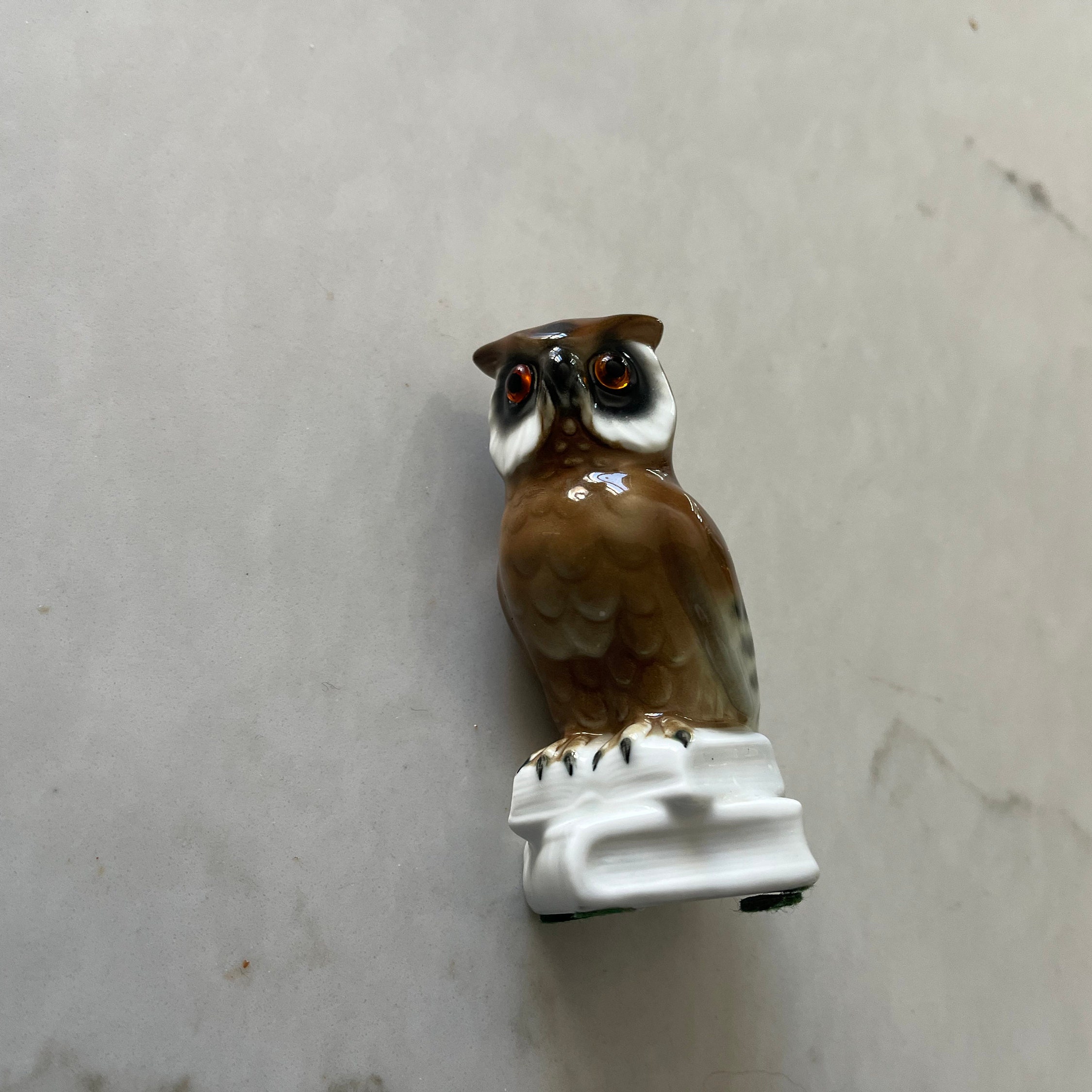 Vintage West Germany Porcelain Owl on Book - Etsy