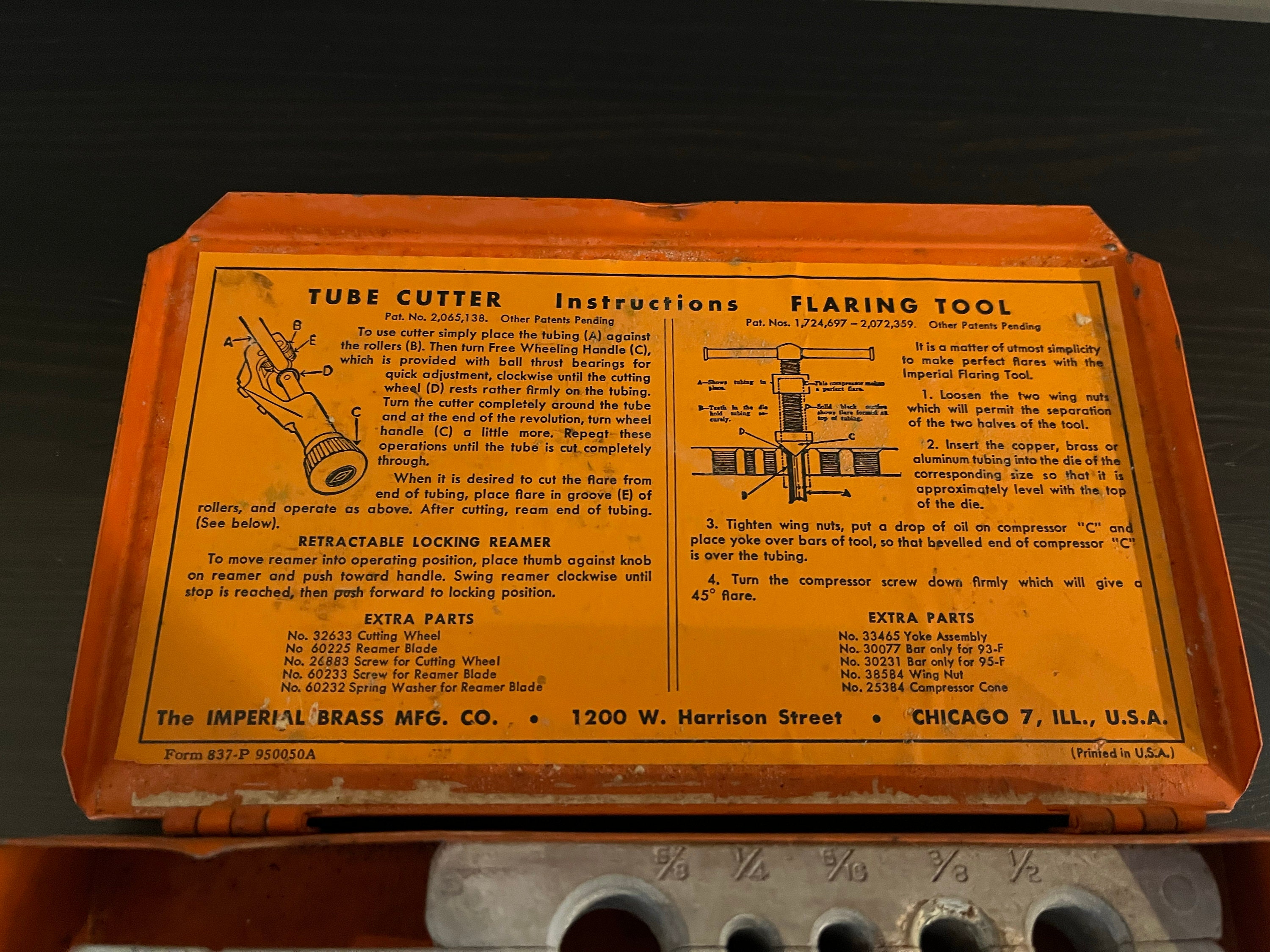 Vintage Imperial Tubing Tool Set - Etsy