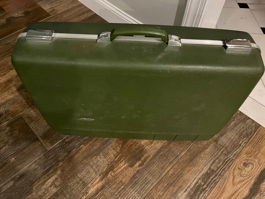 Vintage Surecast Avocado Green Hard Case Luggage - Etsy