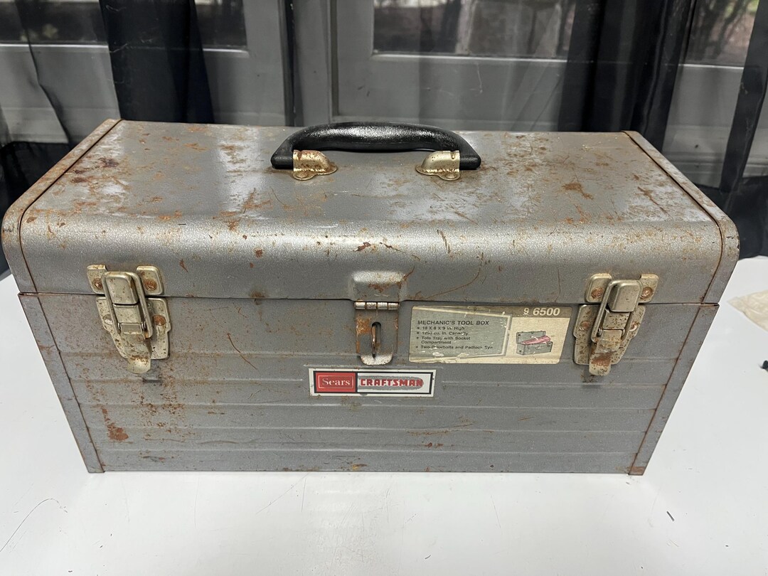 Vintage Sears Craftsman 9 6500 Tool Box With Carry Shelf Inside - Etsy