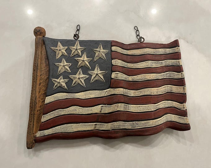 Resin American Flag Hanging Mount - Etsy