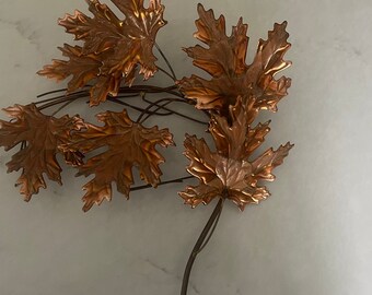 Copper Maple Leaf Wall Hanging - Etsy