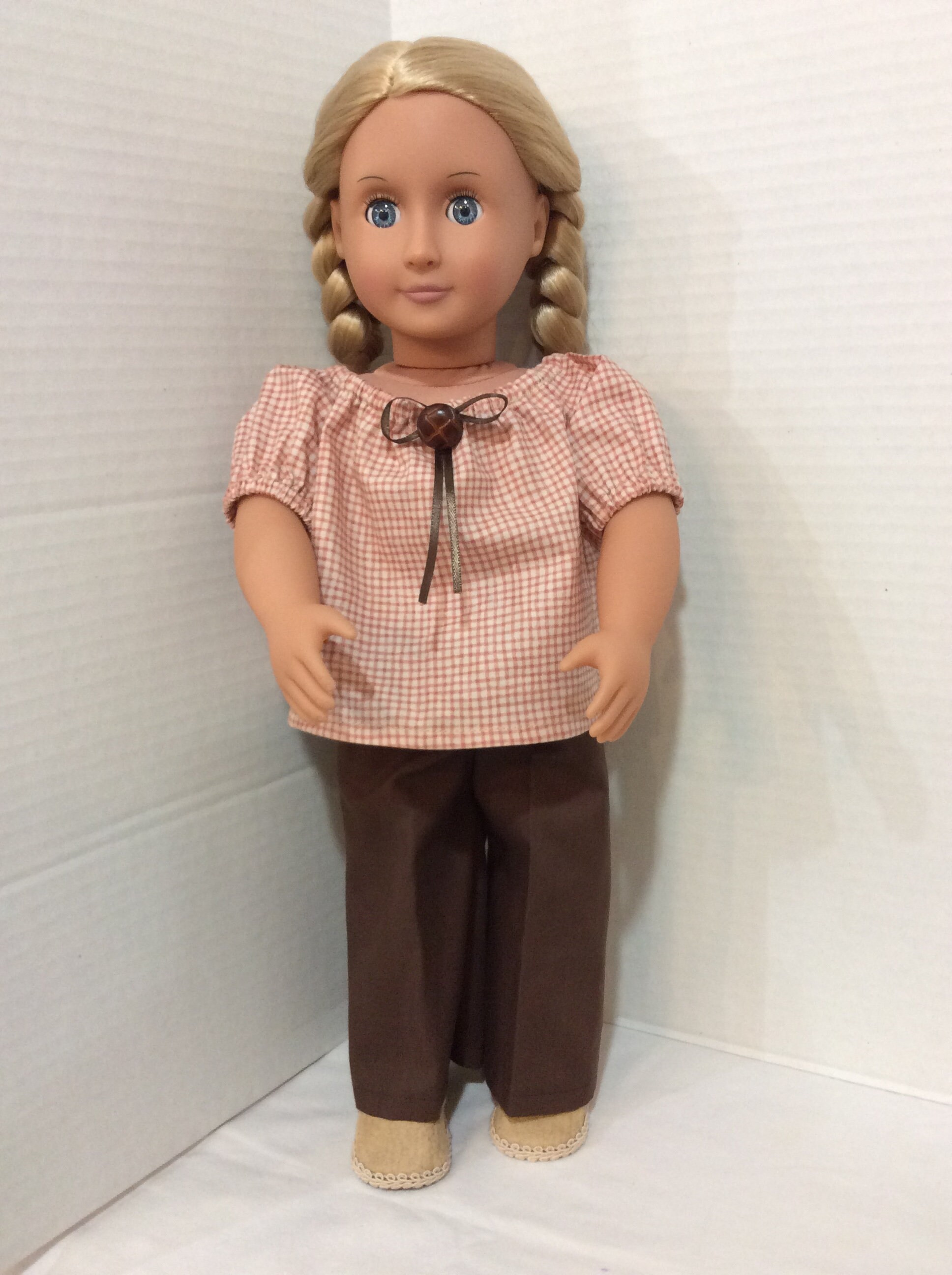 18 Inch Doll Pants Set Peasant Blouse With Elastic-waisted Pants Choice ...