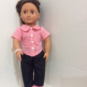 18 Inch Doll Pants Set Peasant Blouse With Elastic-waisted Pants Choice ...