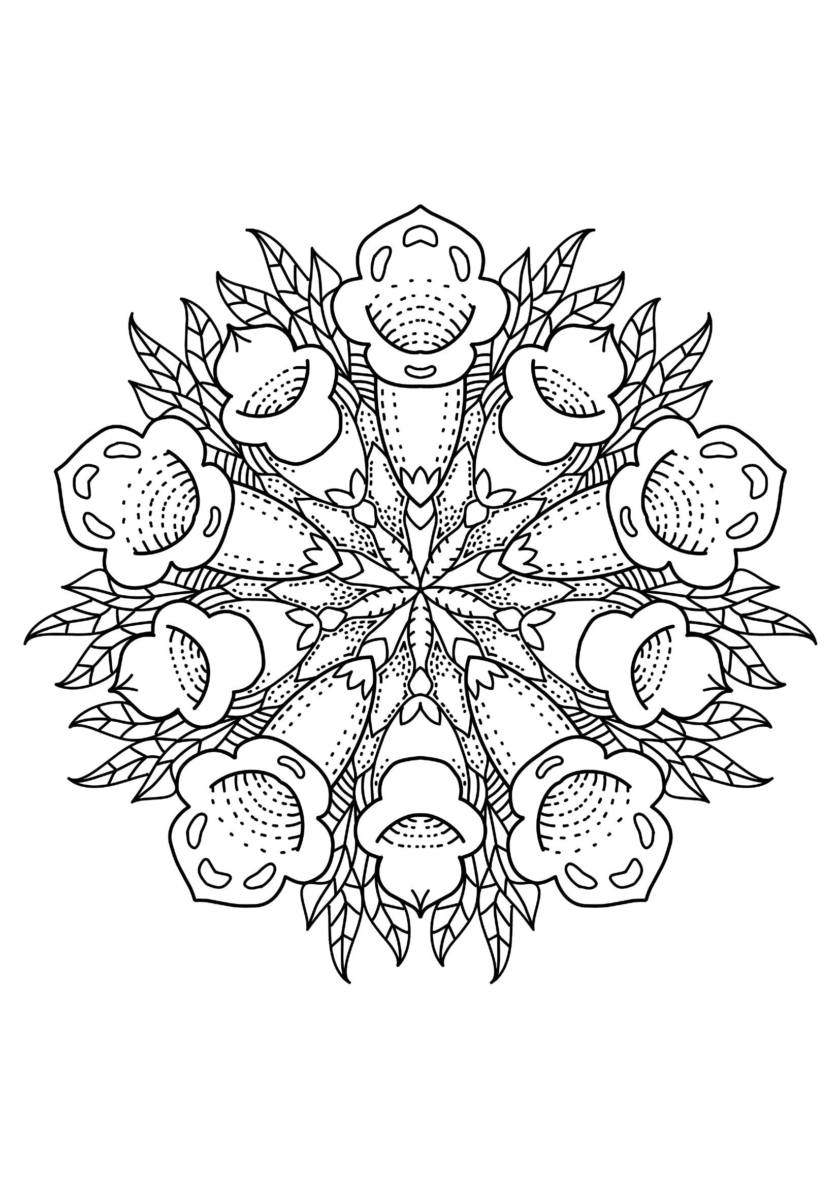 Mandala Coloring Pages PDF - Part 3 | Printable Mandala Coloring Page ...