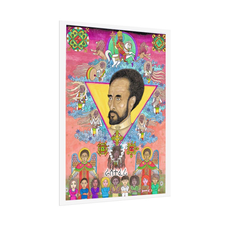Jah Rastafari Haile Selassie I Love Inity Print - Etsy