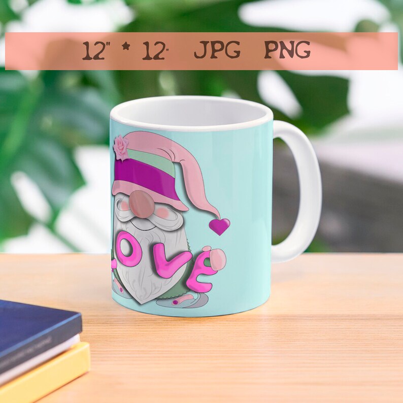 Gnome Clipart Dwarf Clipart Love Clipart Valentines Day - Etsy