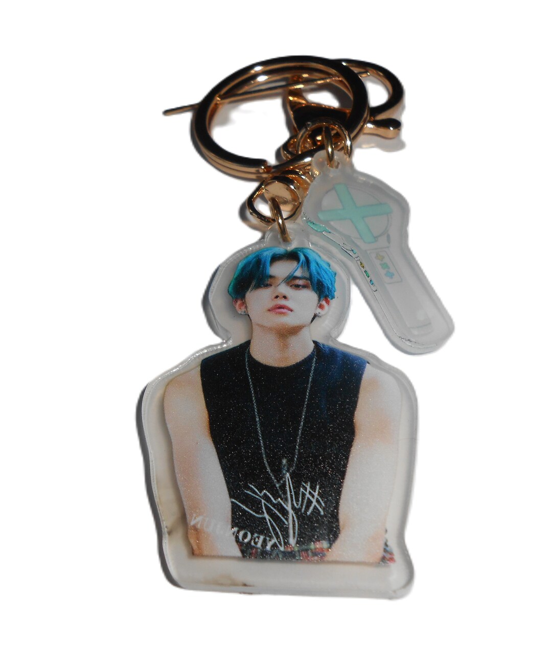 TOMORROW X TOGETHER Txt Gold Keyrings - Etsy