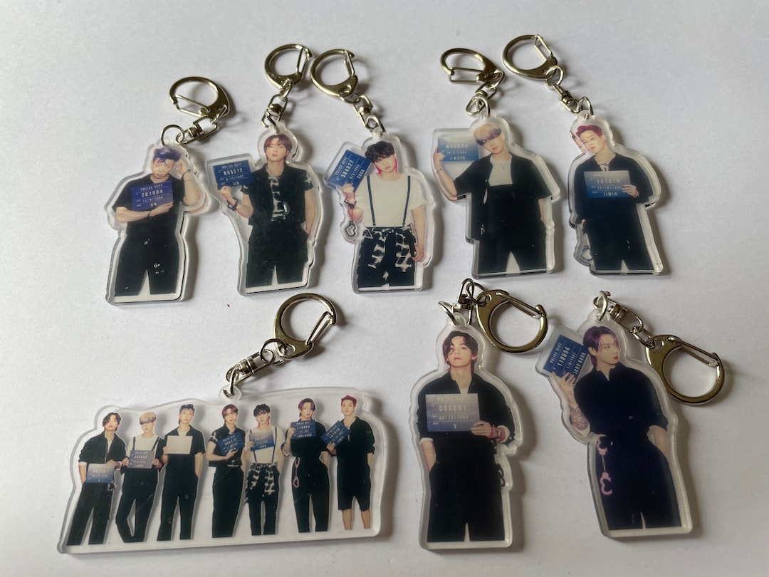 KPOP Boy Band BTS Butter Signs Acrylic Kpop Keyrings - Etsy UK