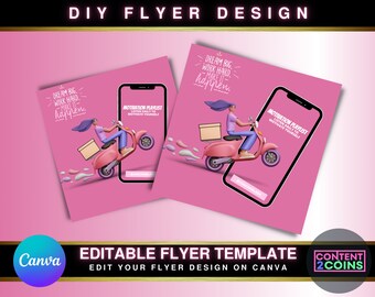 Editable Song Cover Template, Canva Template, DIY Flyer, Album Music ...