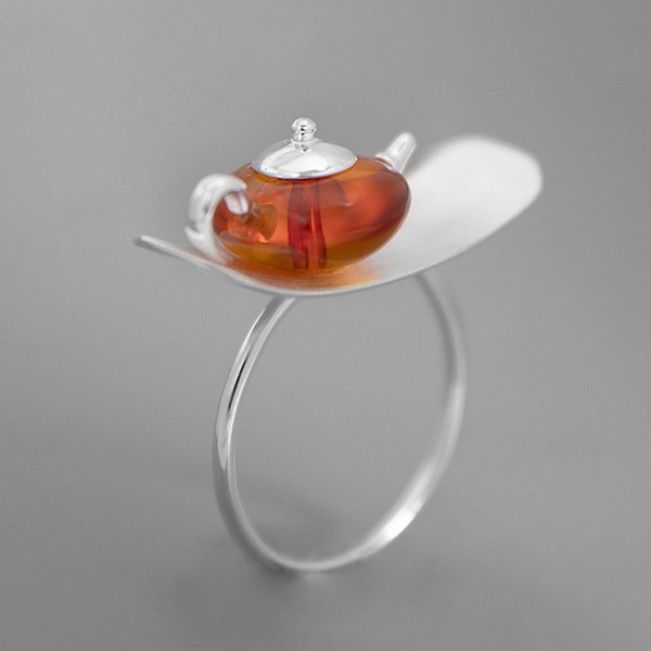 Teapot Ring - Etsy