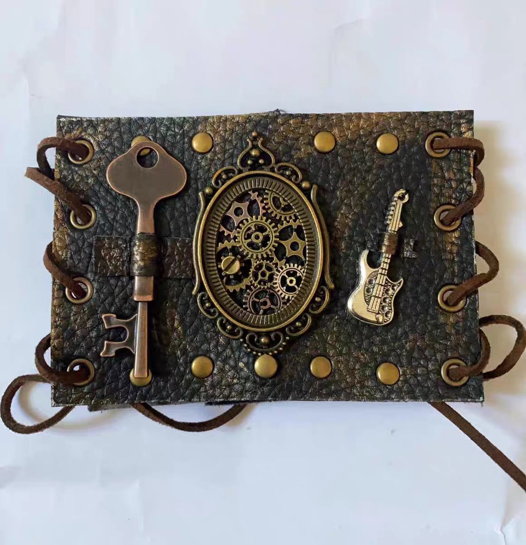 Steampunk Leather Arm Band With Hand Stitched Gears - Etsy