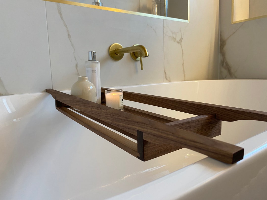 Solid Walnut/oak Bath Tidy - Etsy