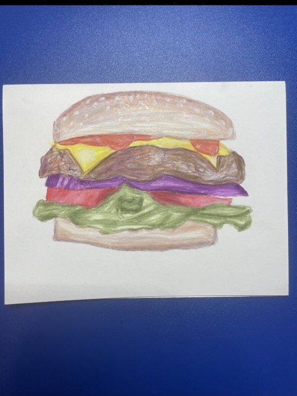 Custom Made Color Pencil Drawing on Card - Etsy