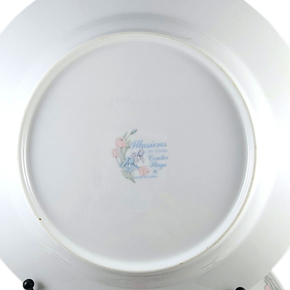 Illusions by Excel Dinner Plate 5 Set Vintage Center Stage - Etsy