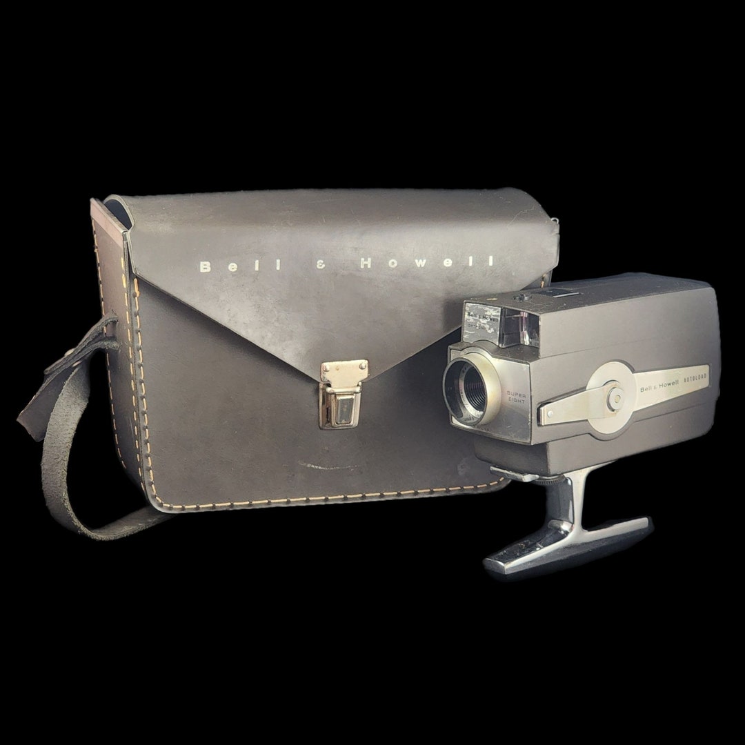 Vintage Bell and Howell Movie Camera With Case Super Eight Autoload 306 ...