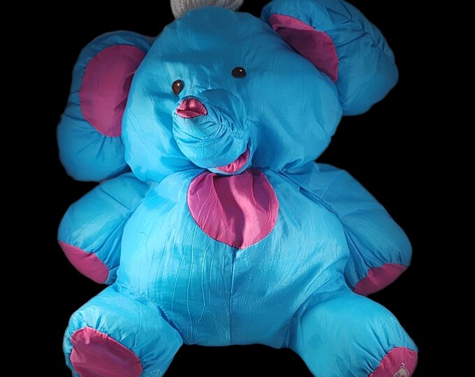 Fisher Price Puffalump Blue Elephant Plush 17 Stuffed Animal Toy 80s ...