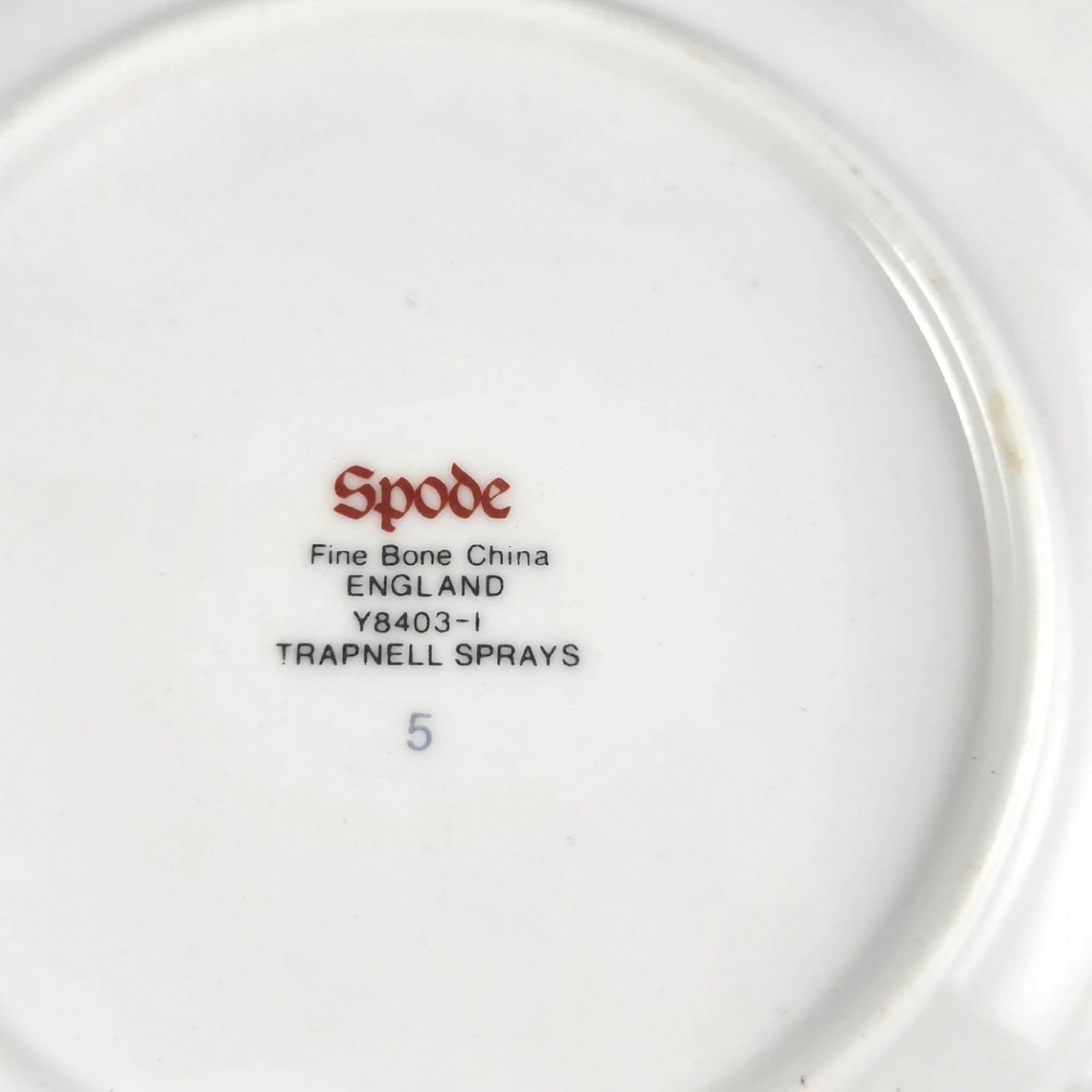 Spode Trapnell Sprays Bread and Butter Plate Y8403 687485 Side Dish Bone China - Etsy